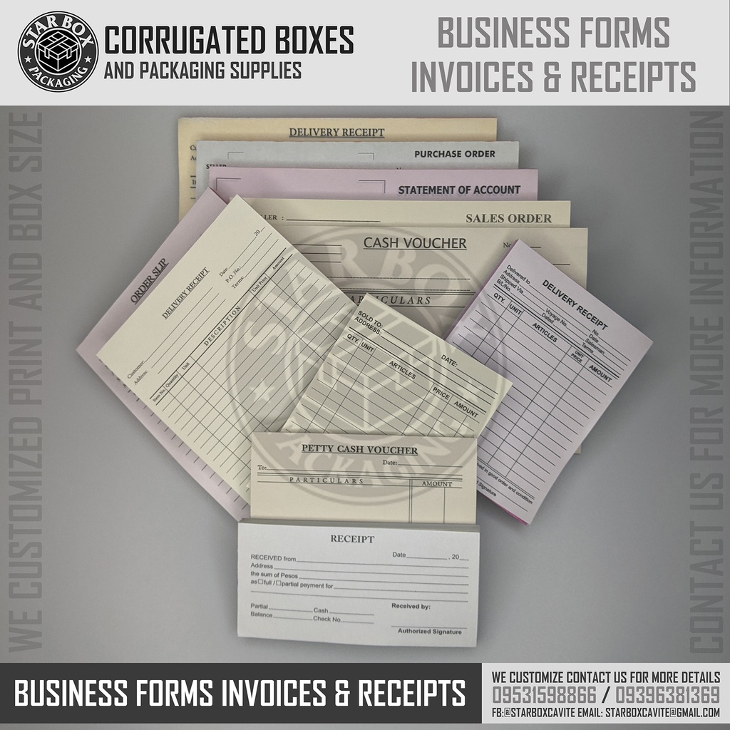 Starbox Sales Order Purchase Order Delivery Receipt Petty Cash Voucher ...