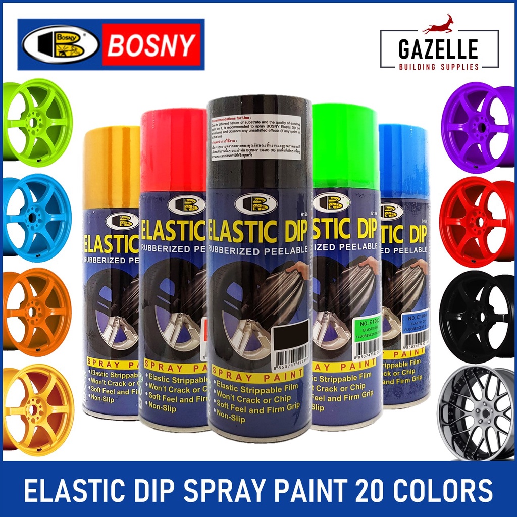 Bosny Elastic Dip Rubber Coating Peelable - 20 Variants | Shopee ...