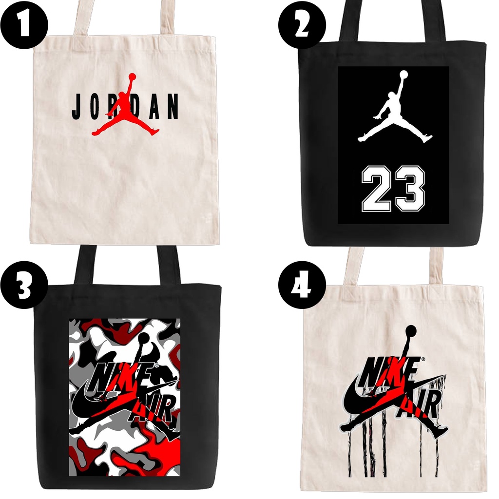 T185 Jordan Nike Air Design KATSA CANVAS SHOULDER TOTE BAG FOR WOMEN ...