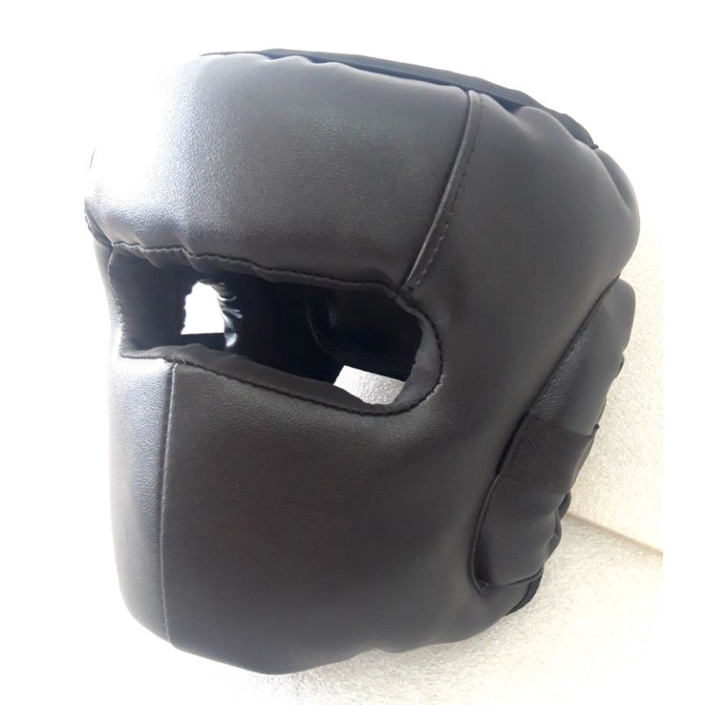 Boxing Muay Thai MMA Full Face Training Protect Helmet Headgear ...