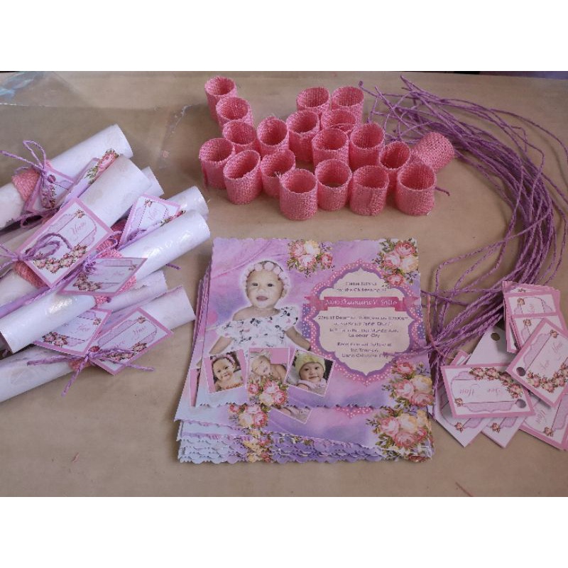 Customized Invitations, Rolled Type and Card Type | Shopee Philippines