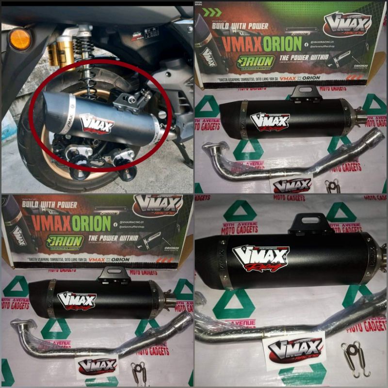 Vmax Orion power pipe for Yamaha nmax v2/Nmax v1 abs& non abs | Shopee ...