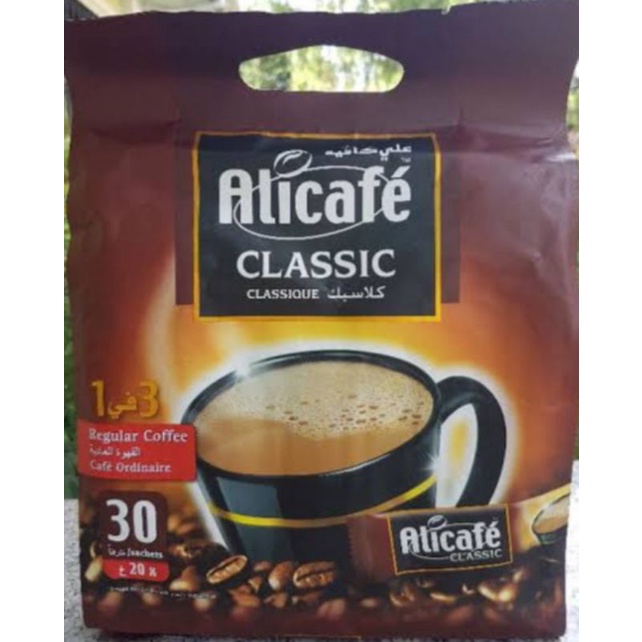 Alicafe Classic - 3 in 1 ( 30+10)- 40 sachet x 20 grams | Shopee ...