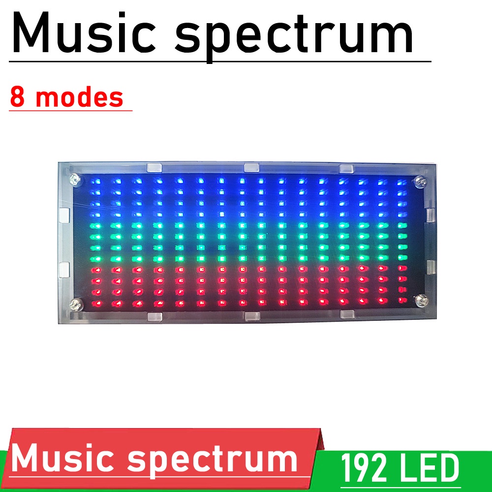 192 LED Music spectrum Level indicator rhythm light wire / voice ...