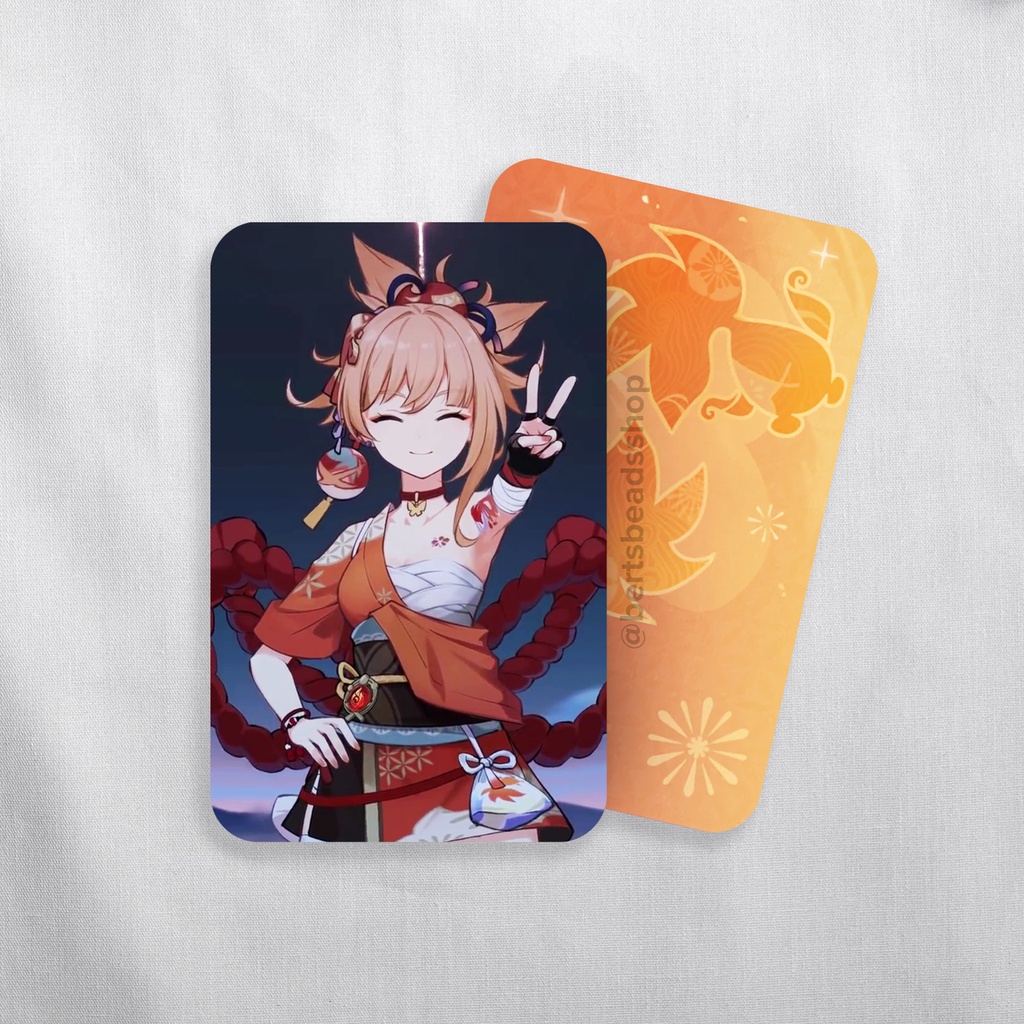 Genshin Impact Photocards - YOIMIYA Textured Photocards Front and Back ...