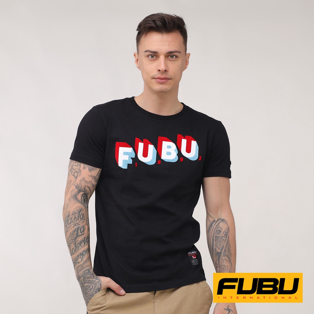 Fubu Round Neck Muscle Fit FBT01B-2741 (Black) | Shopee Philippines