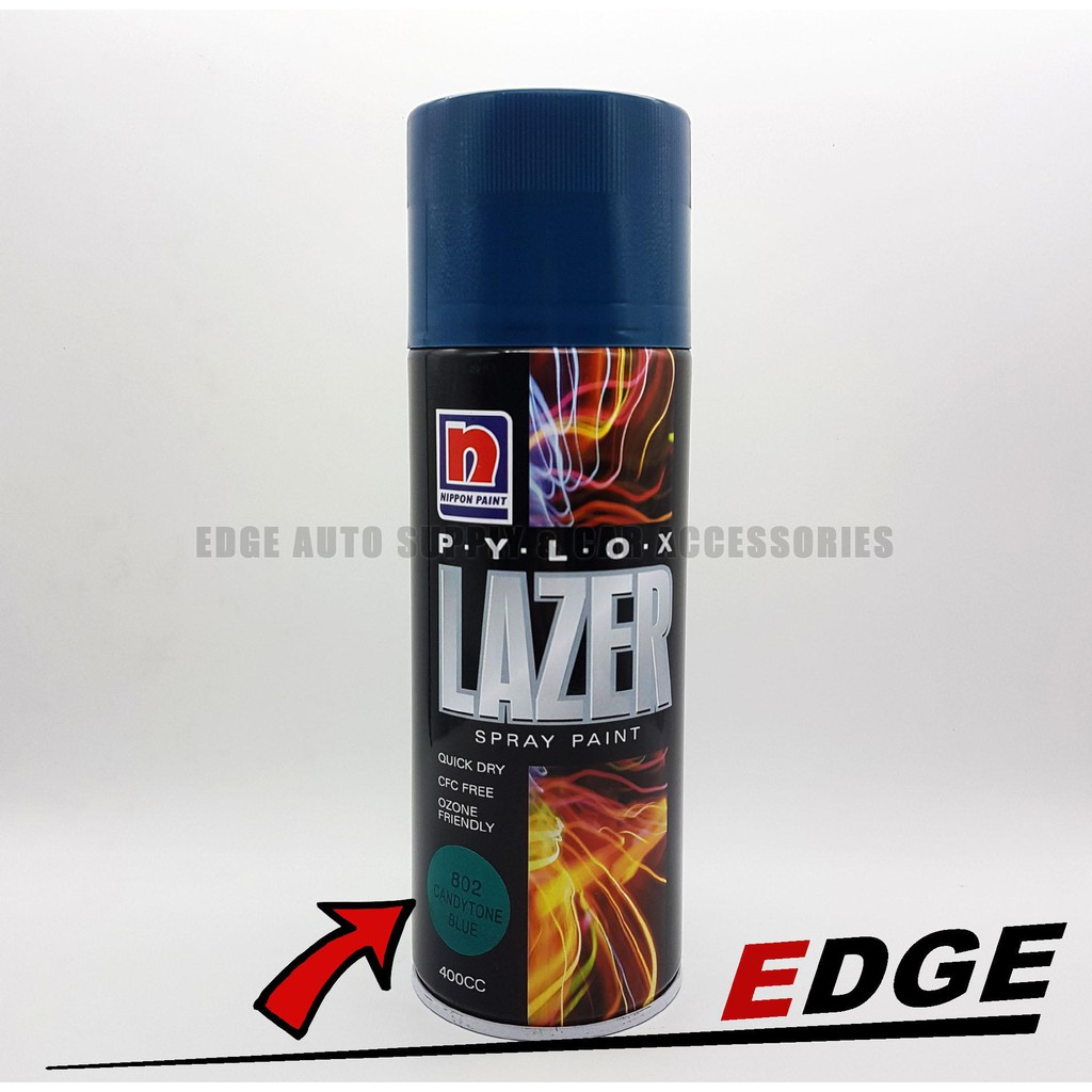 (#802 Candy Tone Blue) Pylox Lazer Spray Paint 400Cc By Nippon Paint ...