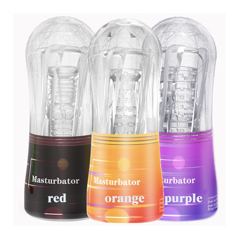 Men Transparent Masturbator Meat cup Reality Vagina Pleasure Original ...