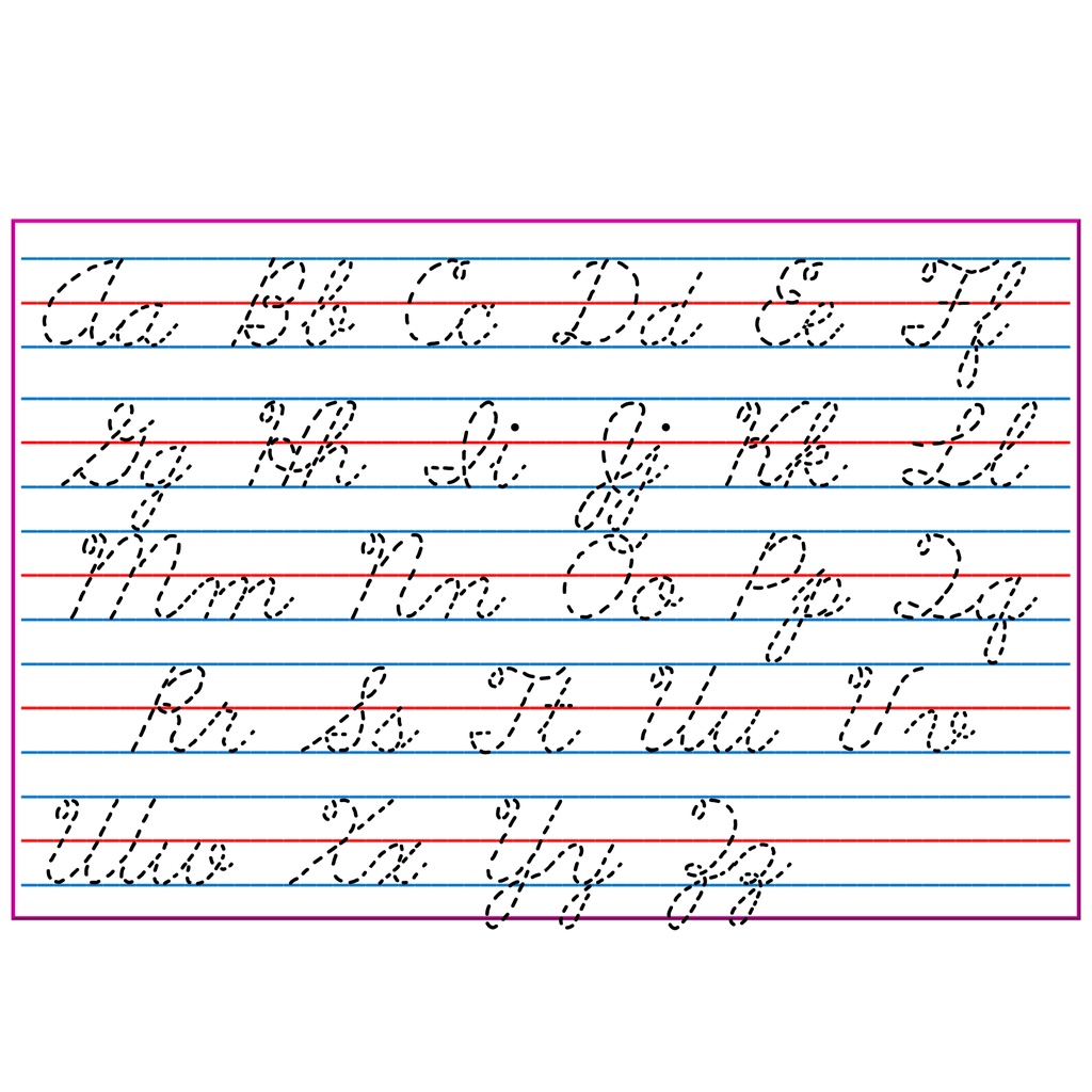 Tracing Cursive Letters