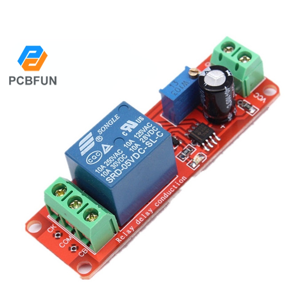 Pcbfun 0 To 10 Second Dc 5V Delay Relay Shield Ne555 Timer Switch Adjustable Module | Shopee ...