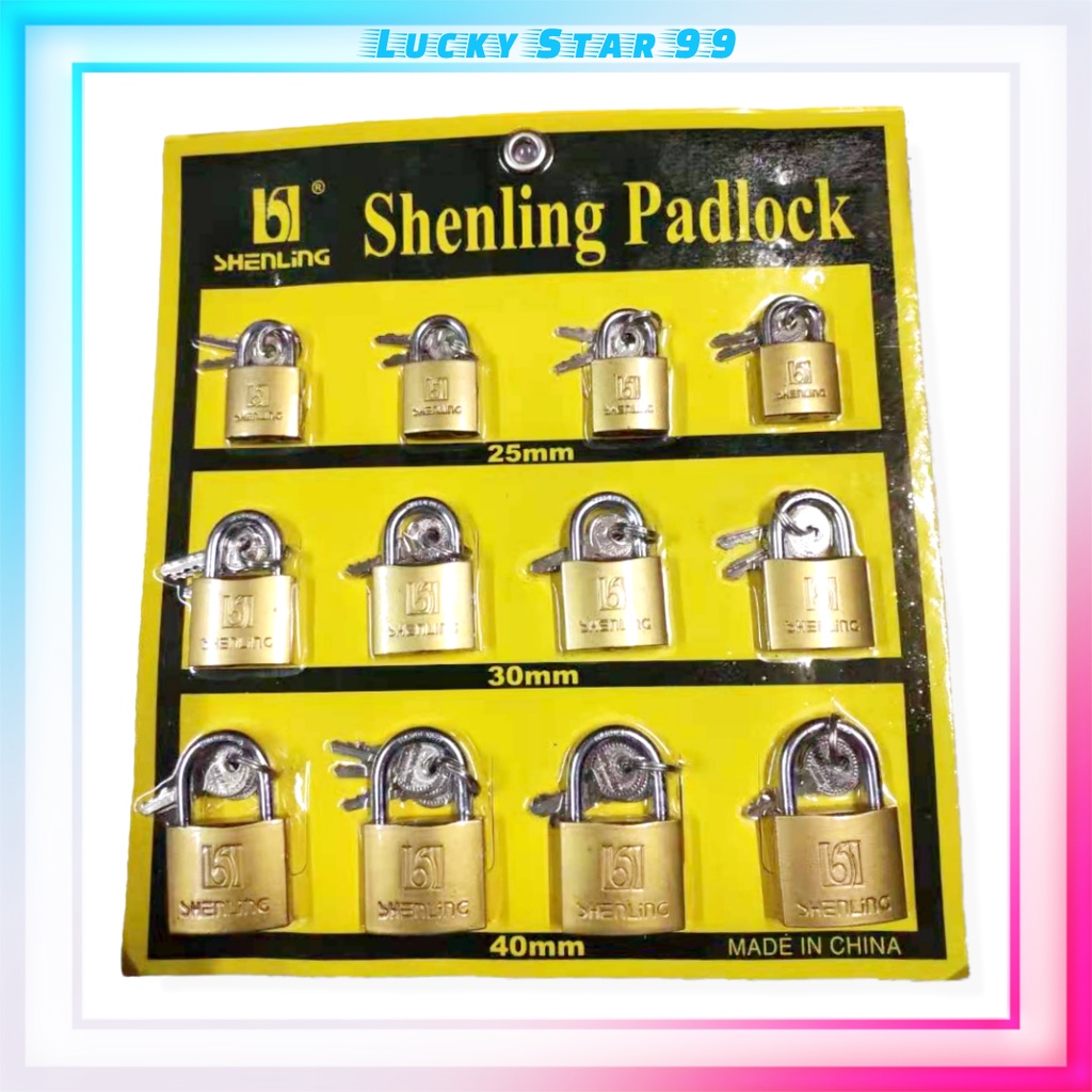 Shenling Padlock per pc 20mm / 25mm / 30mm / 40mm | Shopee Philippines