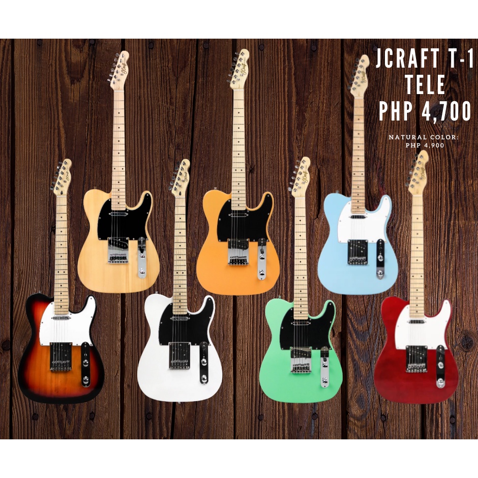 JCraft T-1 Tele Electric Guitar with Gigbag | Shopee Philippines