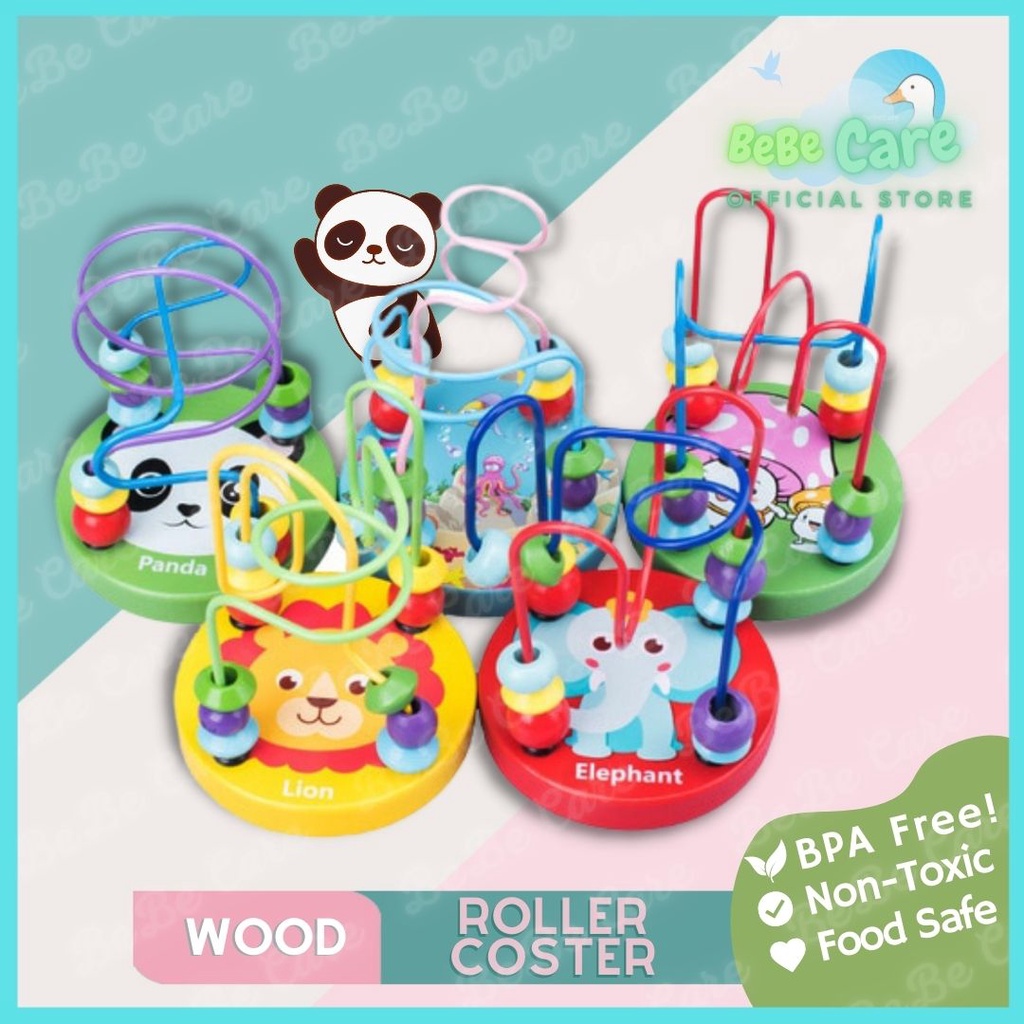 BebeCare! Wooden Educational Roller Coaster Abacus Toys For Kids BT0058 ...