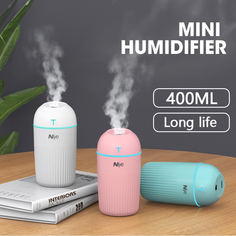 400ml Mini Portable Usb Ultrasonic Air Humidifier Aroma Essential Oil