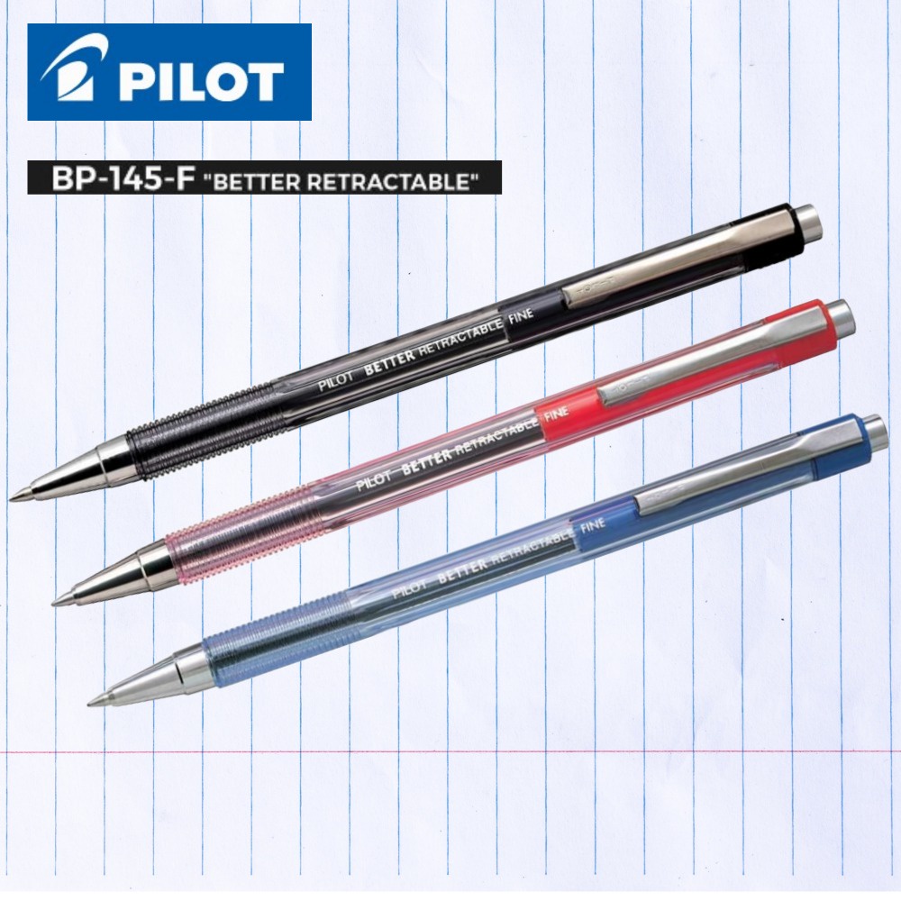 Pilot BP-145-F Better Retractable Ballpoint Pen Fine | Pilot Pen ...