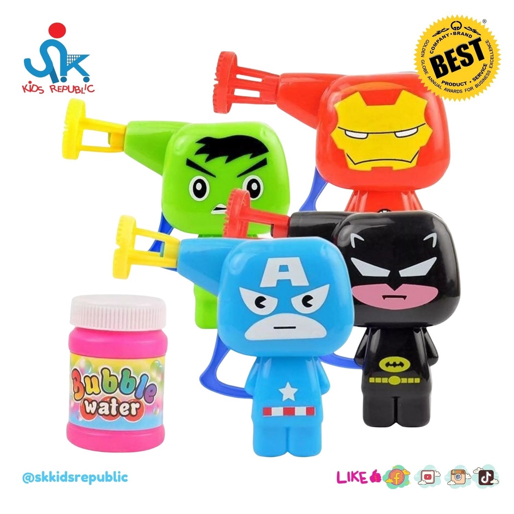 Cartoon Bubble Gun For Kids Water Blowing Toys Soap Wedding Bubbles ...