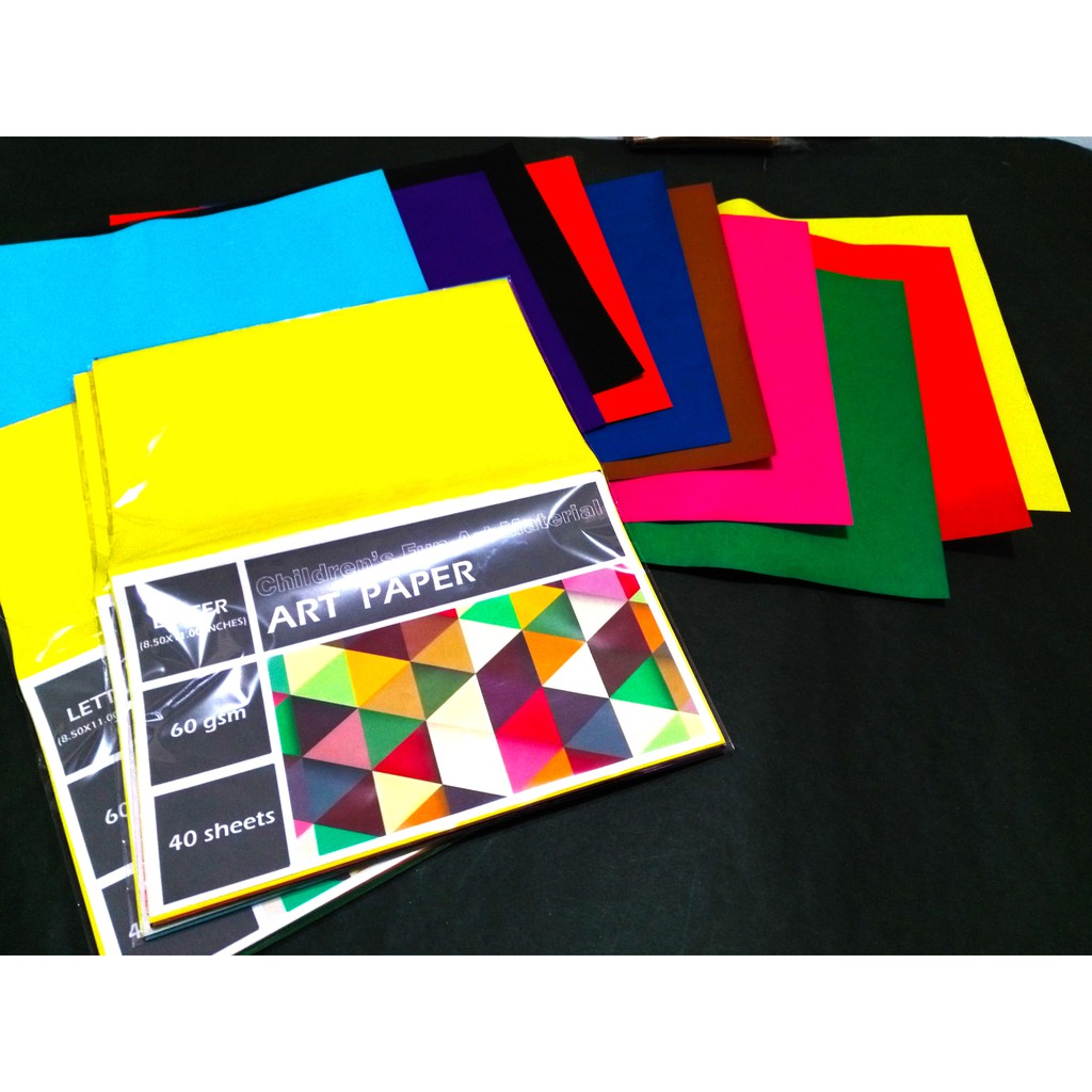 Fun Art Colored Papers (S) 40s | Shopee Philippines
