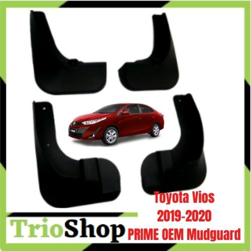 Toyota Vios 2019-2020 PRIME OEM Mudguard Matte Black WITH SCREW (Made ...