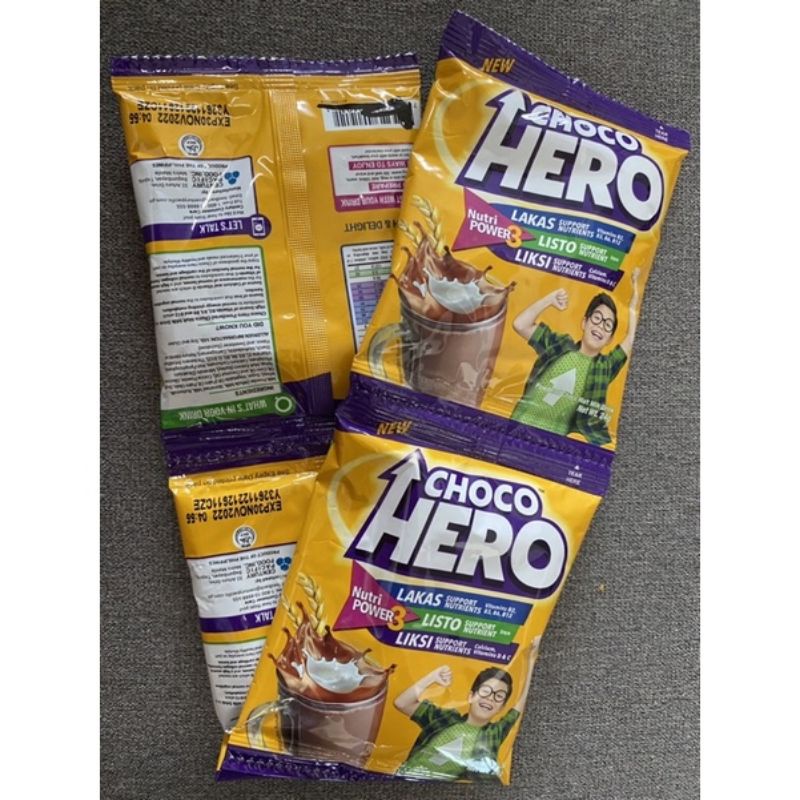 CHOCO HERO POWDERED CHOCO MALT MILK DRINK 24gx 4 packs | Shopee Philippines