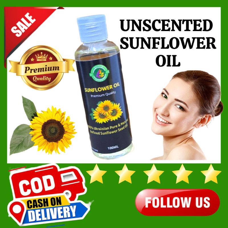 100ml SUNFLOWER BEAUTY OIL FOR FACE, BODY, COSMETIC USE/Sunflower ...