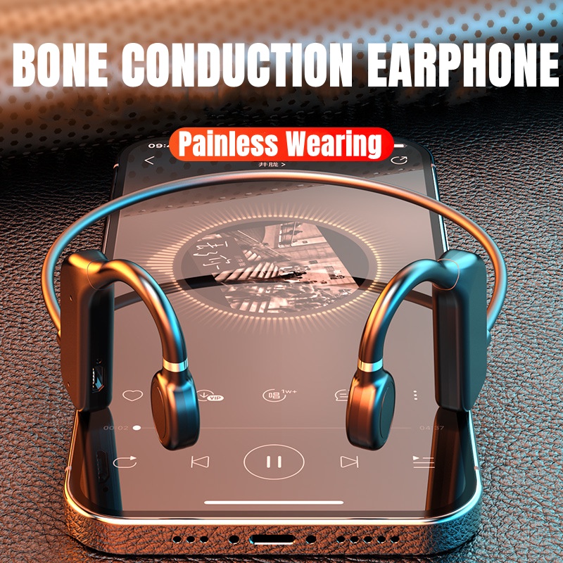 K69 Bone Conduction Headphones TWS Wireless Sports Earphone Fone ... K69 Bone Conduction Headphones TWS Wireless Sports Earphone Fone ...