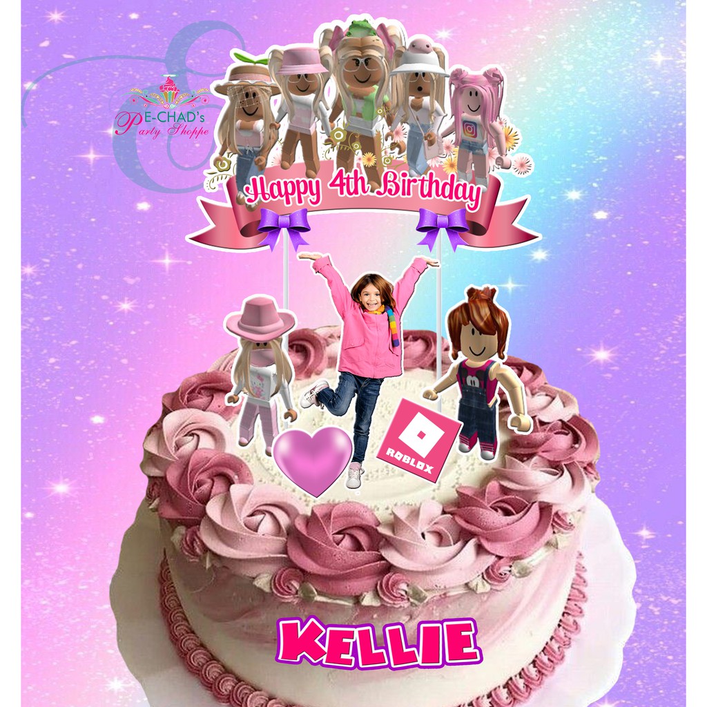 Roblox Girl Theme cake topper | Shopee Philippines