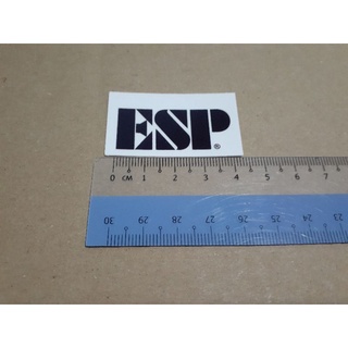 ESP custom guitars headstock logo waterslide decal black | Shopee ...
