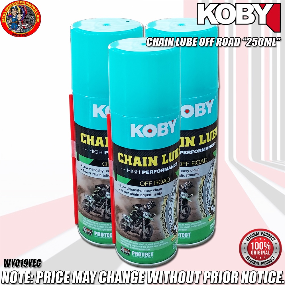 KOBY CHAIN LUBE OFF ROAD (WY019YEC) | Shopee Philippines