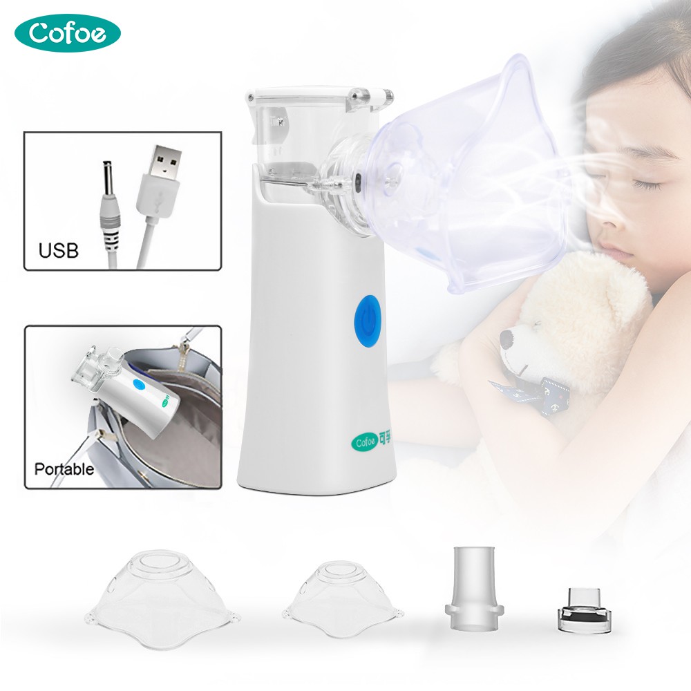 Cofoe Mini Handheld Nebulizer Portable Autoclean Inhaler Mesh Atomizer ...