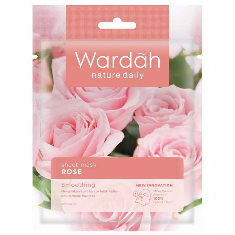 Wardah Nature Daily Sheet Rose Mask | Shopee Philippines
