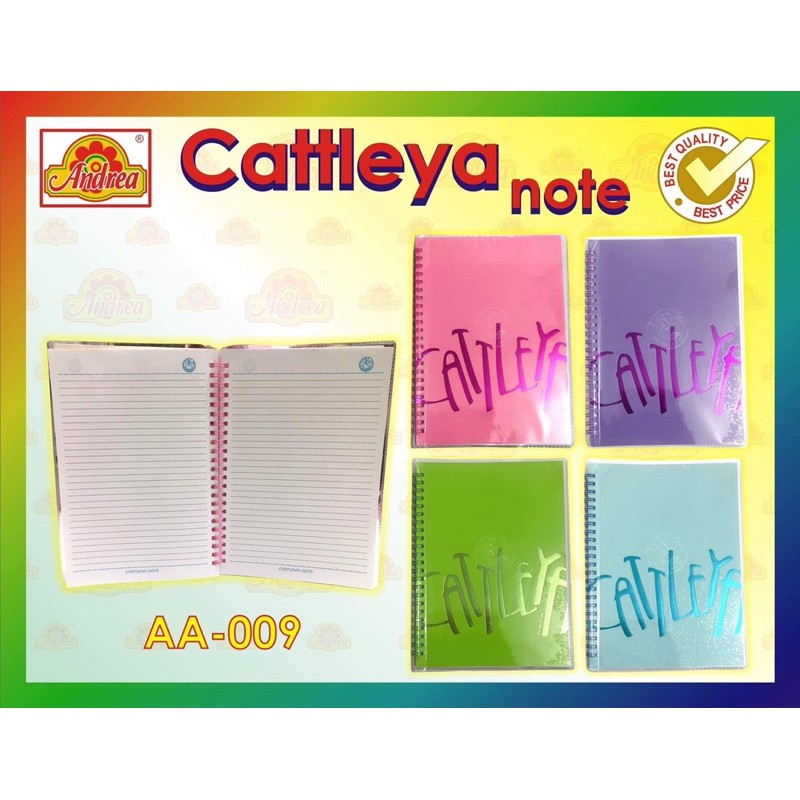 CATTLEYA notebooks in 4 different colors AA-009 | ANDREA | Shopee ...