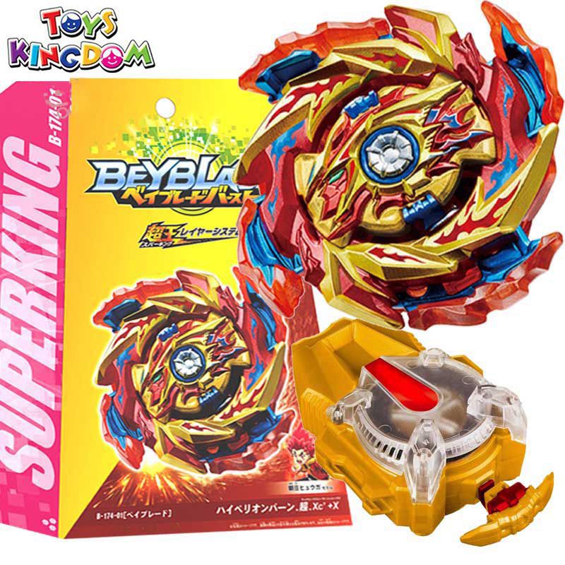 Red Beyblade Burst B174 01 SuperKing Booster Single Beyblade with Spark ...