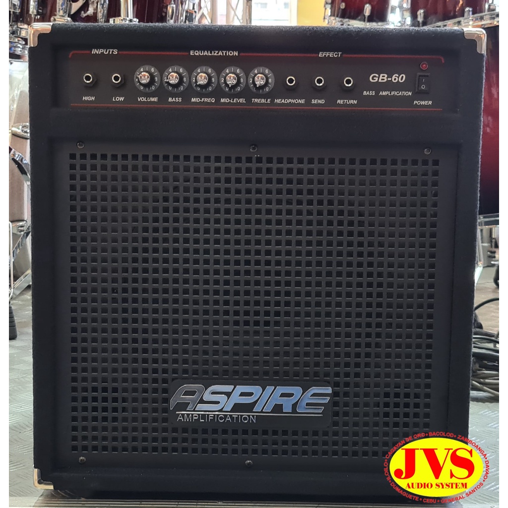 Aspire GB-60 60Watts Tilting Bass Guitar Amplifier | Shopee Philippines