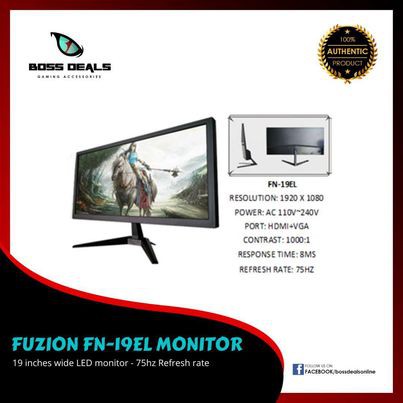 FUZION FN-19EL MONITOR | Shopee Philippines