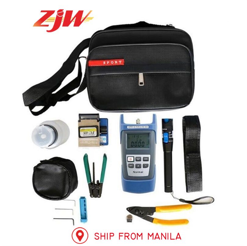 ZJW FTTH fiber optic tool kit FC-6S Fiber Cleaver Optical Power Meter ...