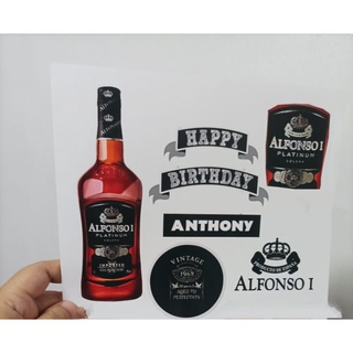 personalized cake toppers Alfonso black themed | Shopee Philippines
