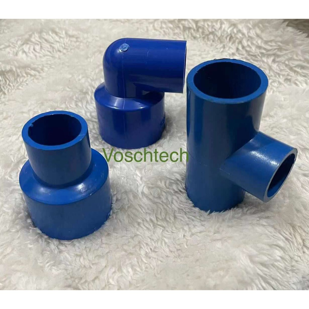 Pvc blue fittings reducer tee/coupling/elbow 25x1/2”. 32x1/2”. 32x3/4 ...