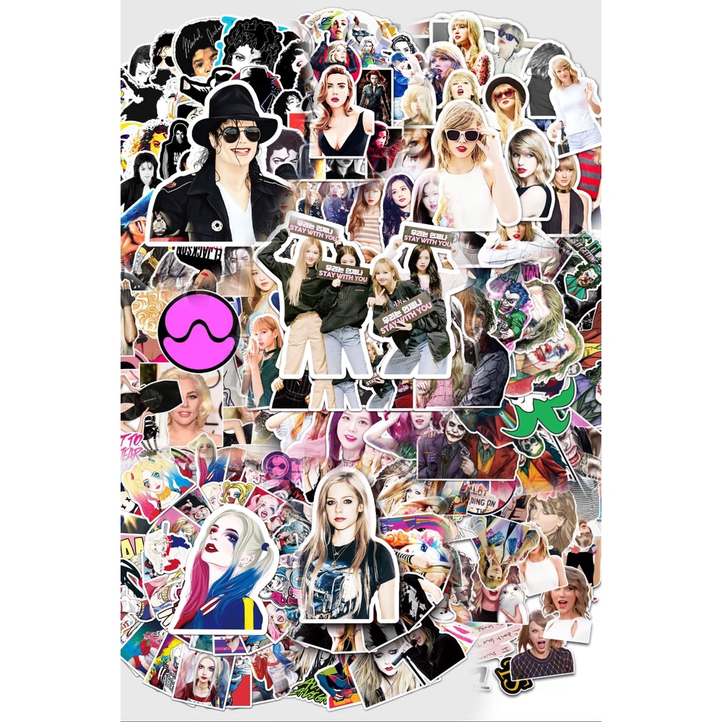 CSS.Film Star Artist Singer Collection Waterproof Sticker DIY Notebook ...