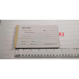 Temporary / acknowledgement Receipt Resibo carbonize 2 ply | Shopee ...