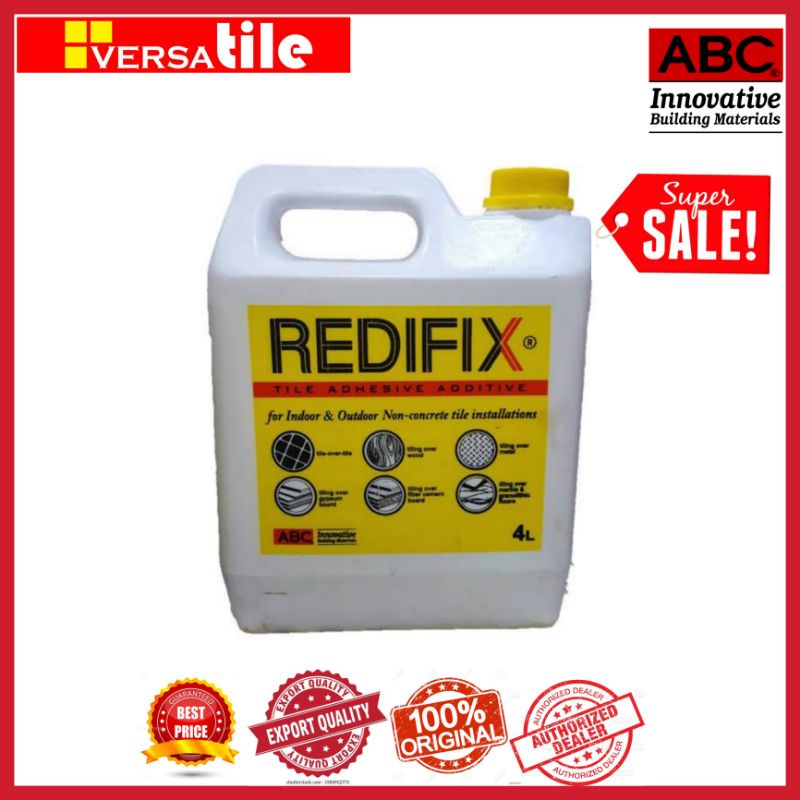 Redifix Tile Adhesive Additive 4L | Shopee Philippines