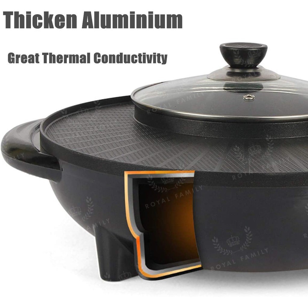 samgyupsal grill pan set Samgyeopsal Multi-Functional Electric Hot Pot ...