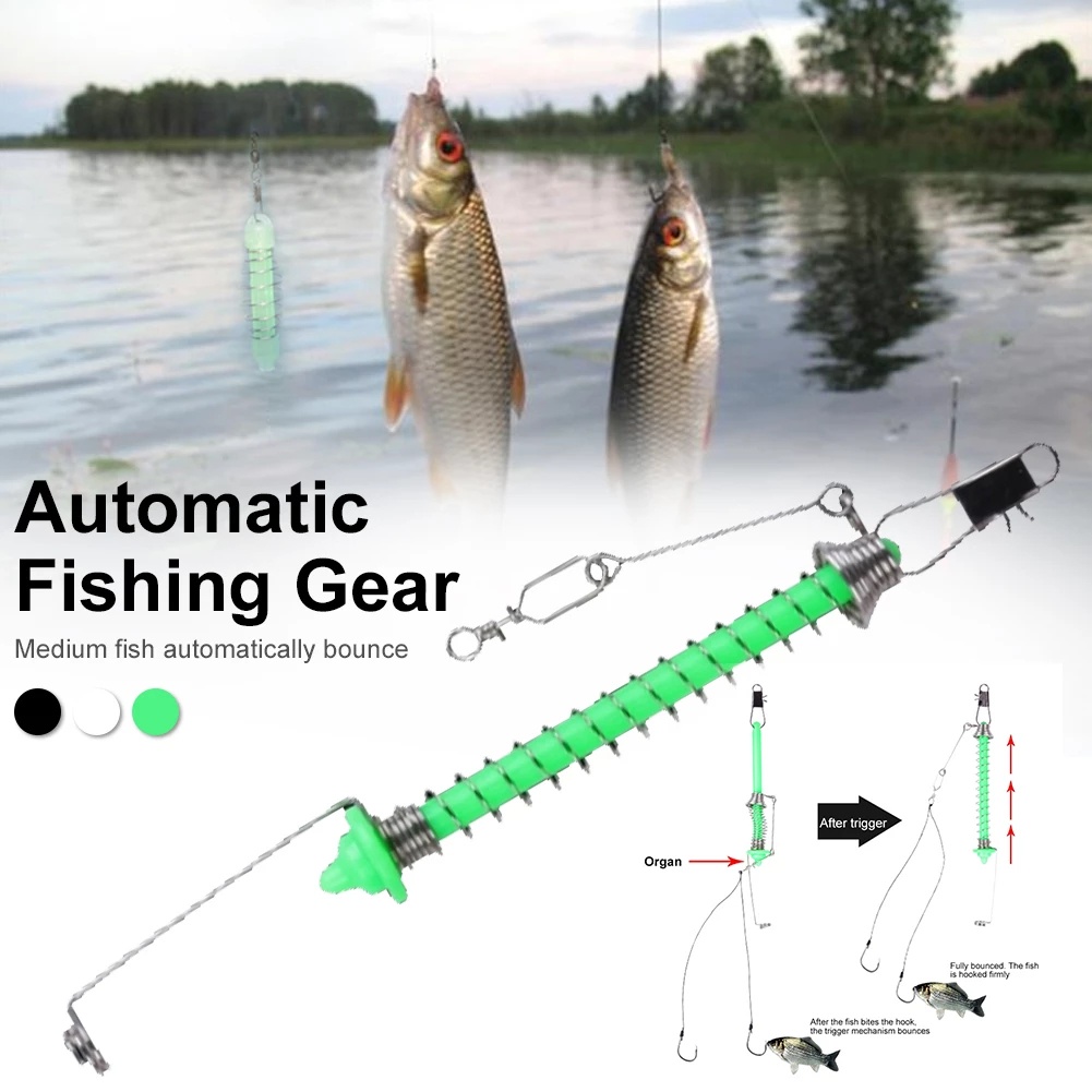 Stainless Steel Automatic Fishing Hook/Spring Ejection Fishhook Fish ...