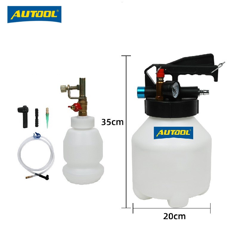 AUTOOL 3L Pneumatic Brake Fluid Changer Brake Oil Bleeder Pumping Fluid Kit Oiler Of Pneumatic ...