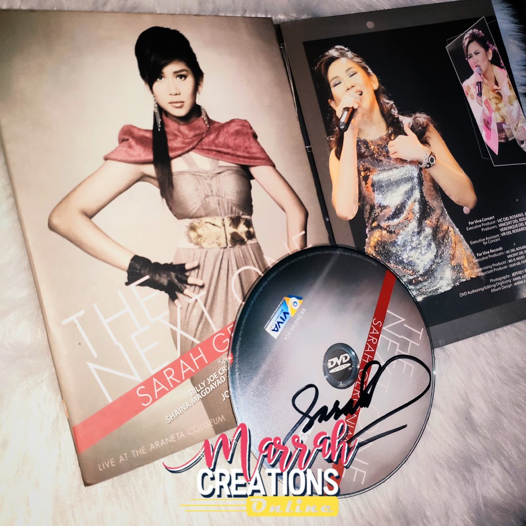 Sarah Geronimo : THE NEXT ONE CONCERT DVD (Signed) | Shopee Philippines