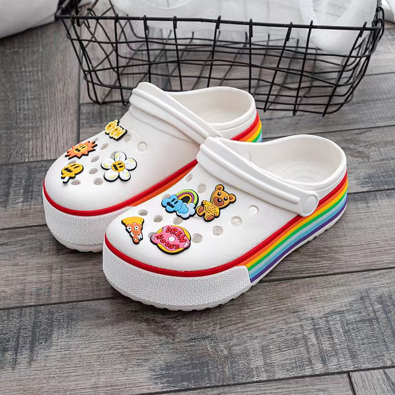 CROCS Korean Trendy EVA Soft Clogs for Women (with free jibbitz ...