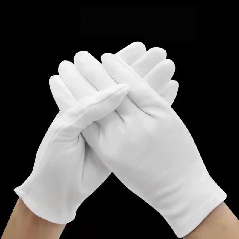 Gloves White Gloves Polyester Cotton Etiquette Gloves | Shopee Philippines