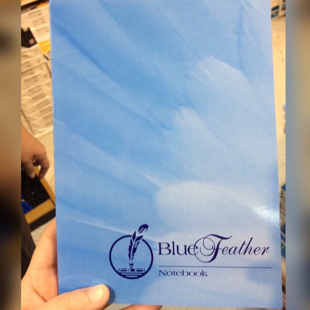 Blue Feather padded notebooks | Shopee Philippines