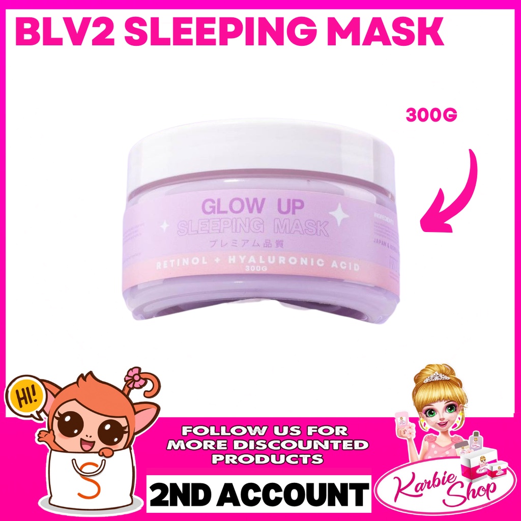 Orig BLV2 Glow Up Sleeping Mask 300g | with Retinol + Hyaluronic Acid ...
