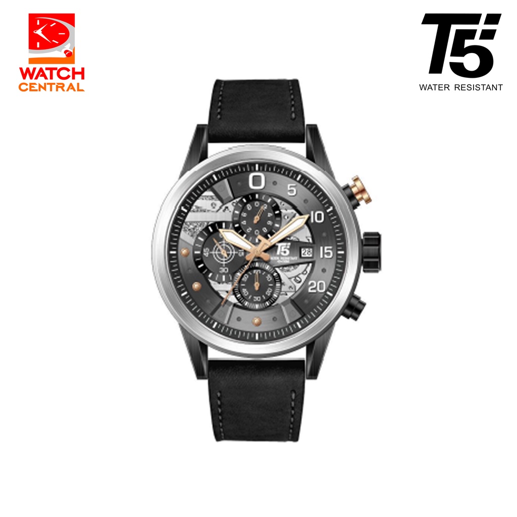 T5 Men's Watch H3734G Chronograph Water Resistant | Shopee Philippines