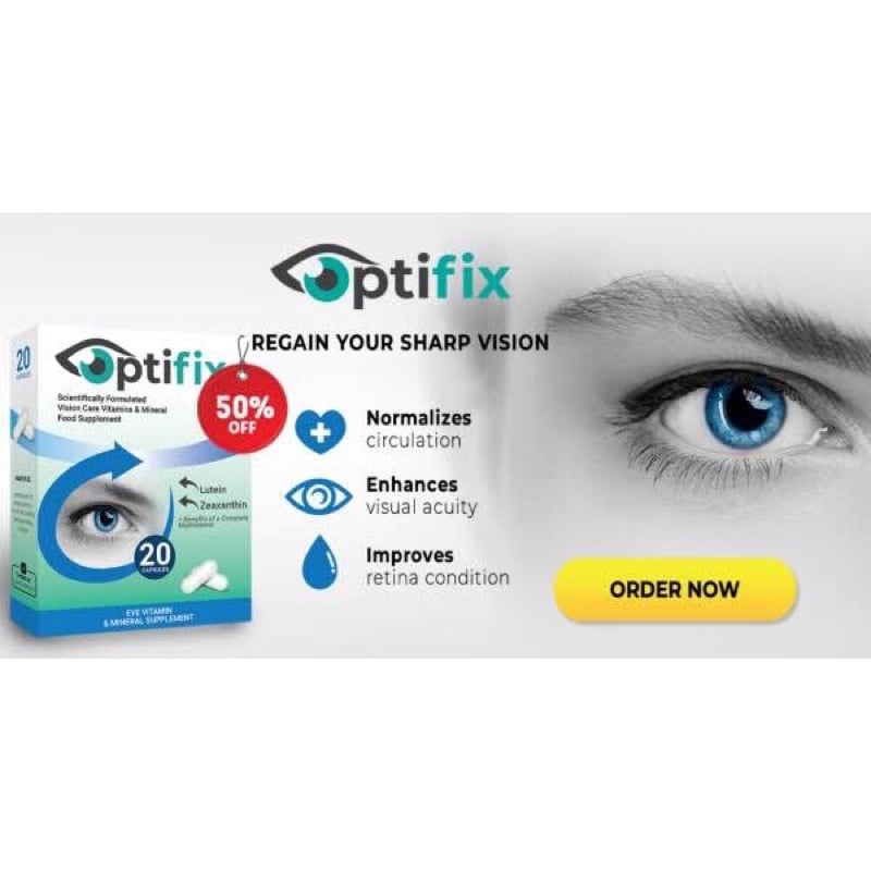 Optifix Regain your Sharp Vision 20 Capsules presyo ₱1,309